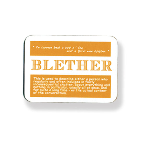 Blether Coaster - 2 pack – Couthie Gifts from Scotland